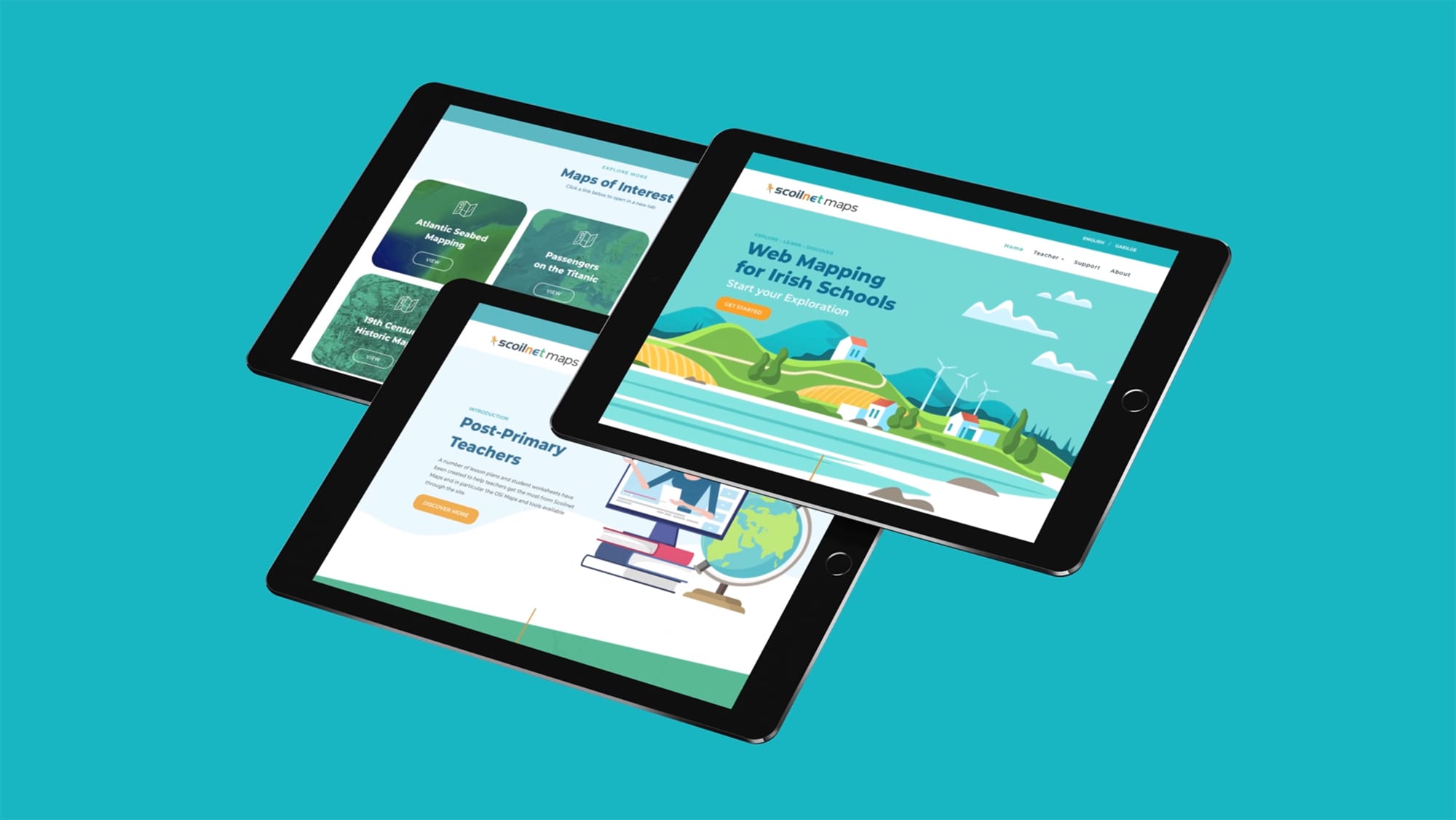 Scoilnet Maps | Little Blue Studio